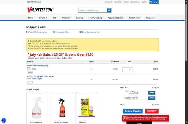 Valley Vet Supply Promo Codes - $10 Off Aug 2025