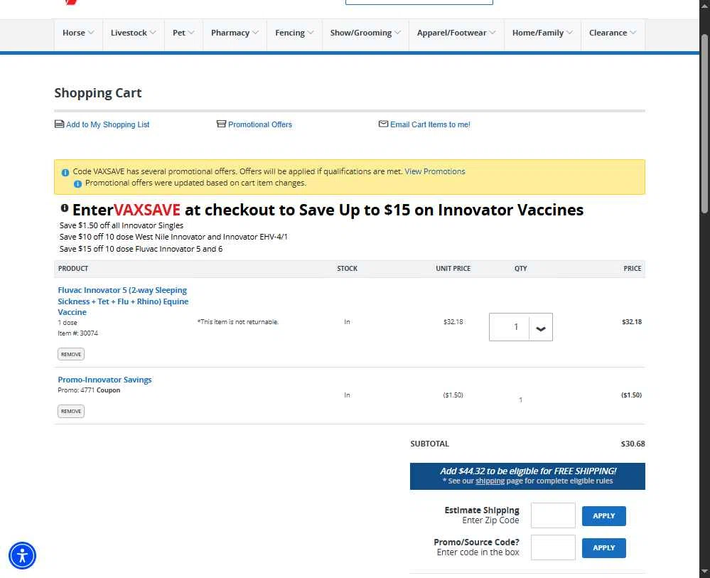 Valley Vet Supply Promo Codes - $10 Off November