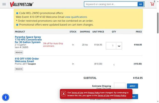 Valley Vet Supply Promo Codes - $10 Off Jun 2025