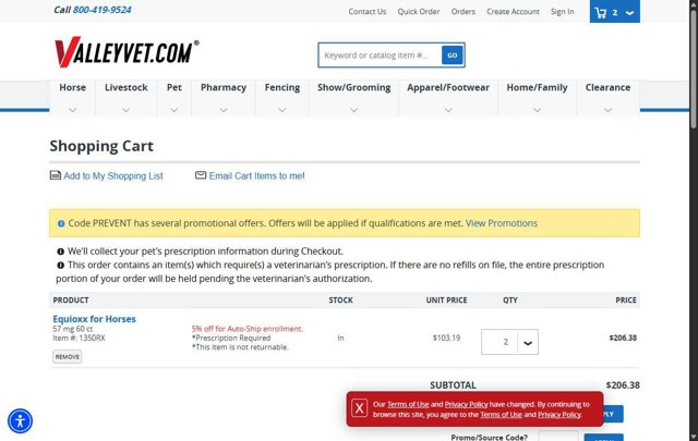 Valley Vet Supply Promo Codes - $10 Off Jul 2025