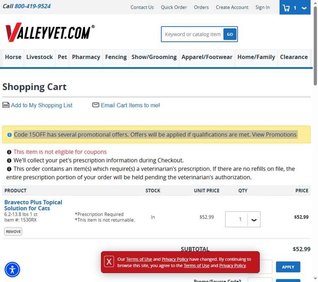 Valley Vet Supply Promo Codes - $10 Off Jul 2025