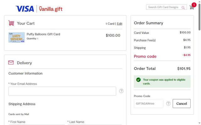 Vanilla Gift Promo Codes (5 Verified) - 5% Off Aug 2025