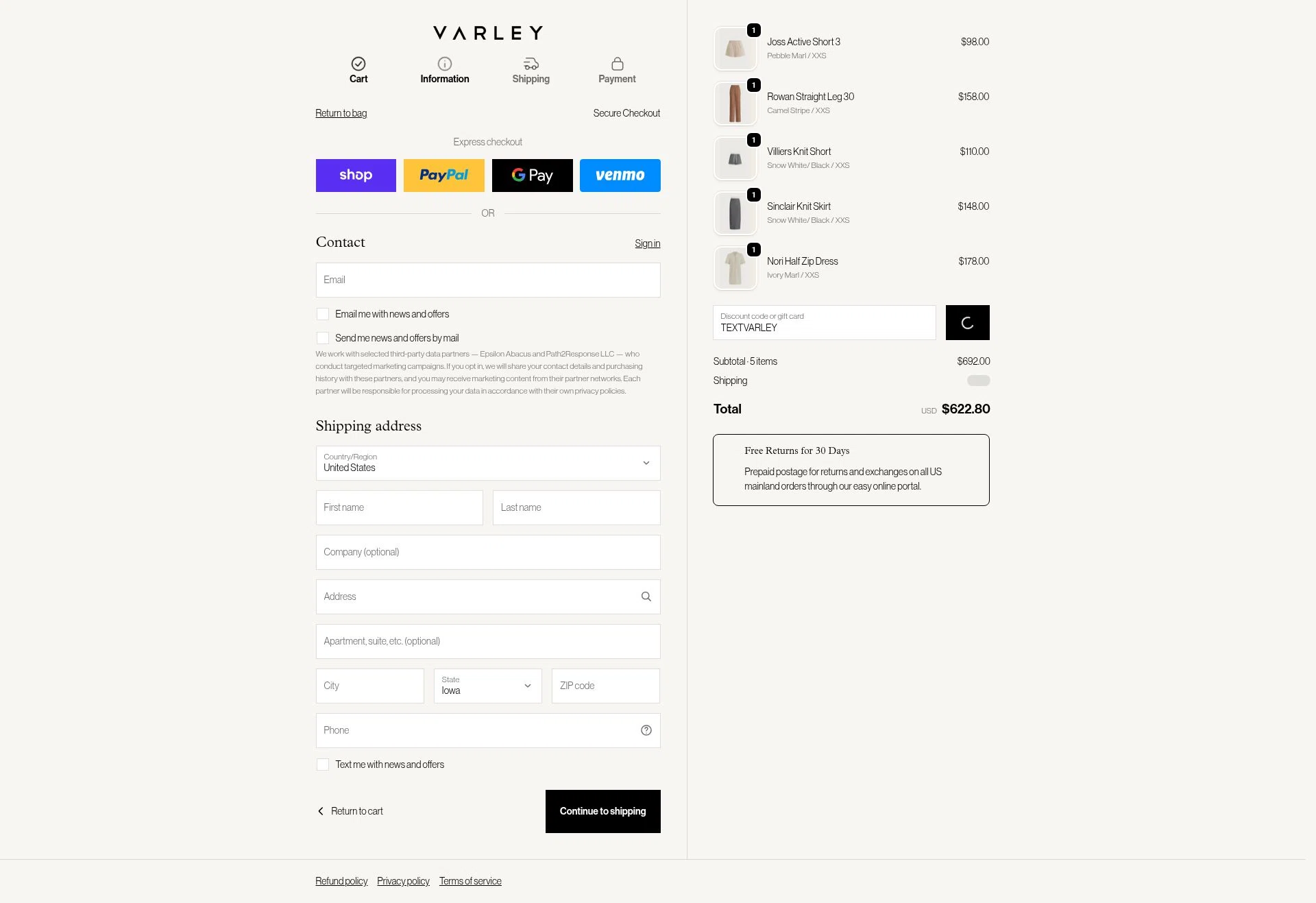Varley Promo Codes - 10% Off (2 Verified) May 2026