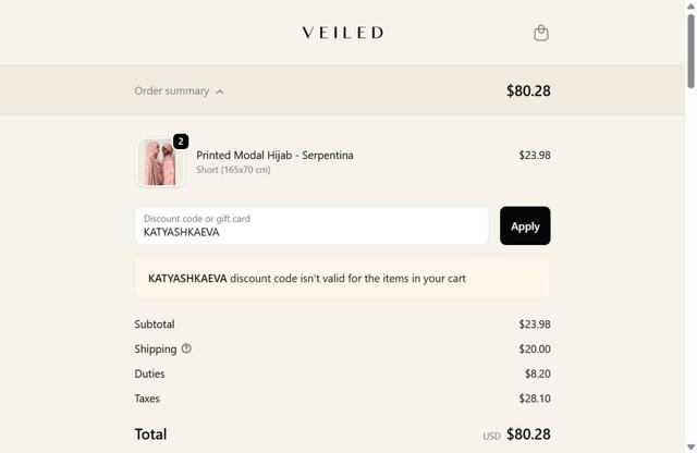 Veiled Promo Codes (48 Verified) - 10% Off Sitewide Sep 2025
