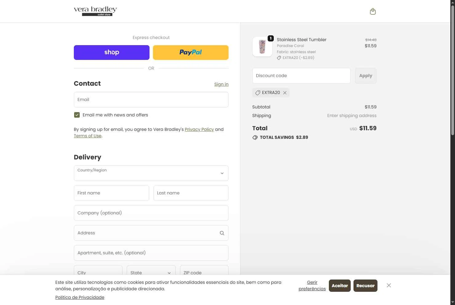 Vera Bradley Outlet Promo Codes - 25% Off Dec 2025