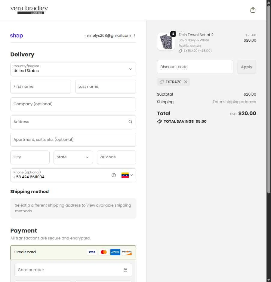 Vera Bradley Outlet Promo Codes - 25% Off Dec 2025