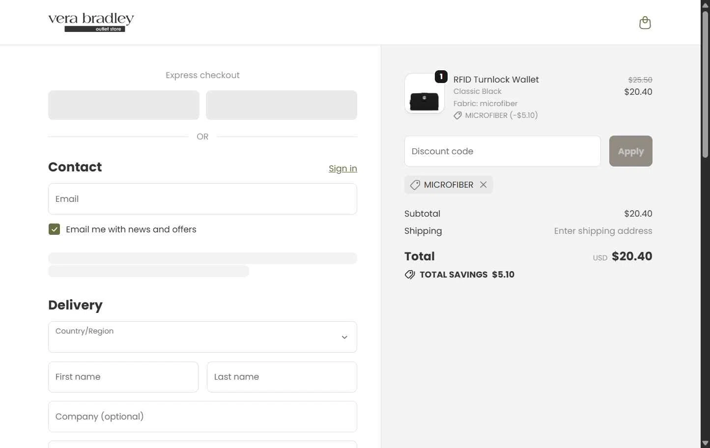 Vera Bradley Outlet Promo Codes - 25% Off Dec 2025