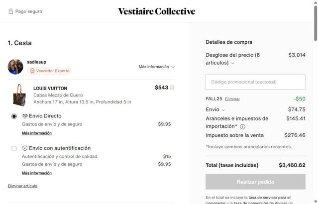 Vestiaire Collective Promo Codes - $50 Off Oct 2025