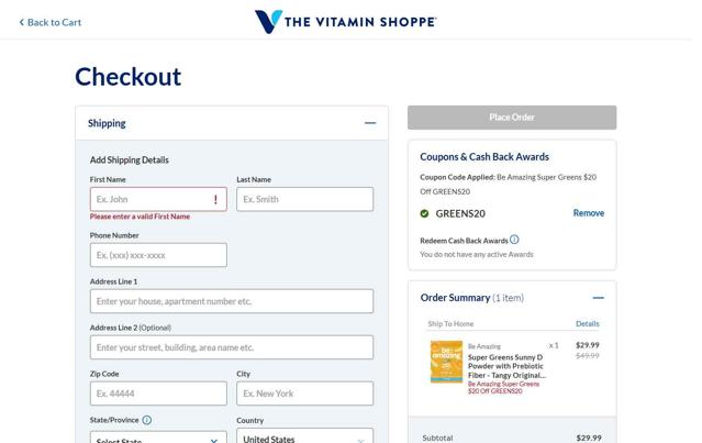 The Vitamin Shoppe Promo Codes - 15% Off Oct 2025