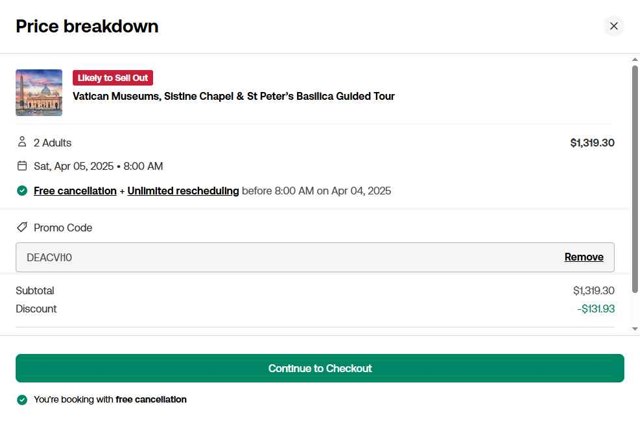 Viator Promo Codes (3 Verified) - $30 Off Sitewide May 2025