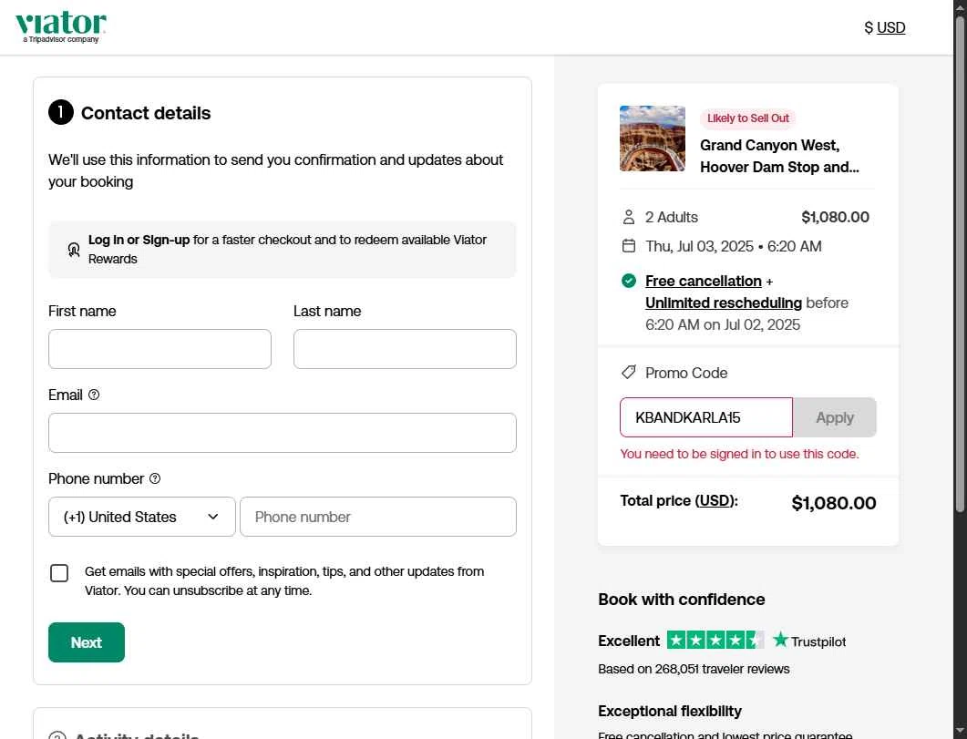 Viator Promo Codes - 10% Off (1 Verified) Nov 2025