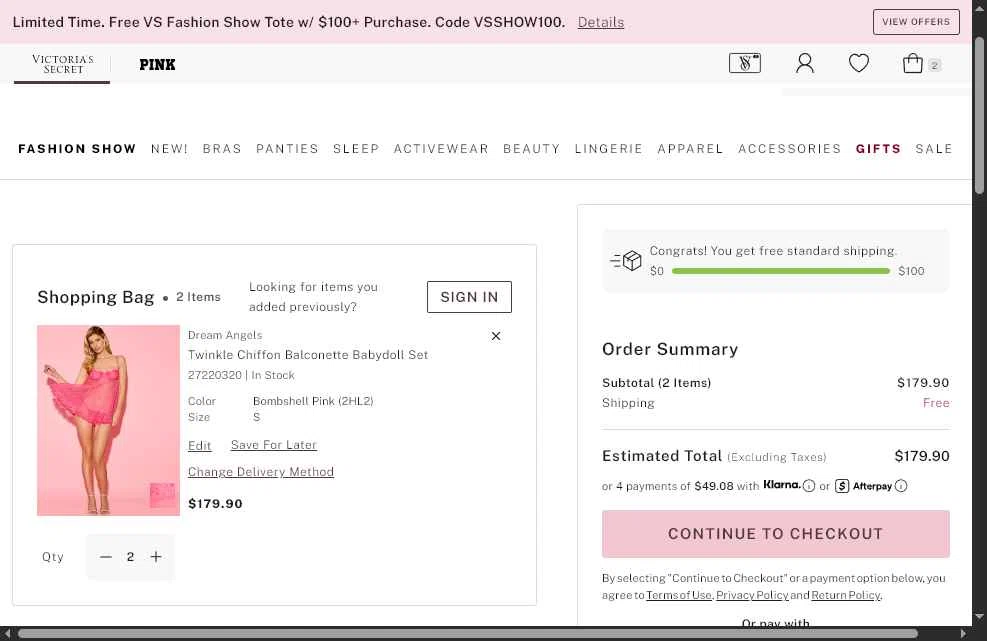 Victoria's Secret Promo Code (4 Verified) - $25 Off Oct 2025
