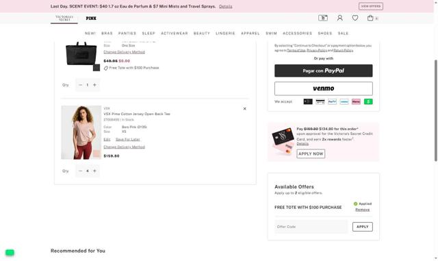 Victoria's Secret Promo Code (2 Verified) - $30 Off Sep 2025