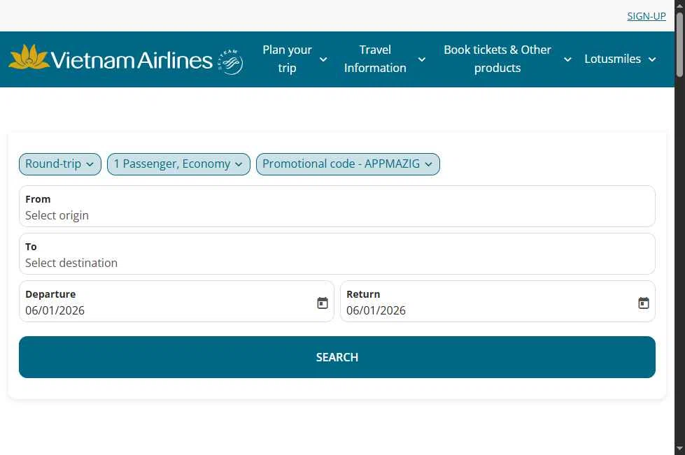 Vietnam Airlines Promo Code - 15% Off (Verified) Jan 2026