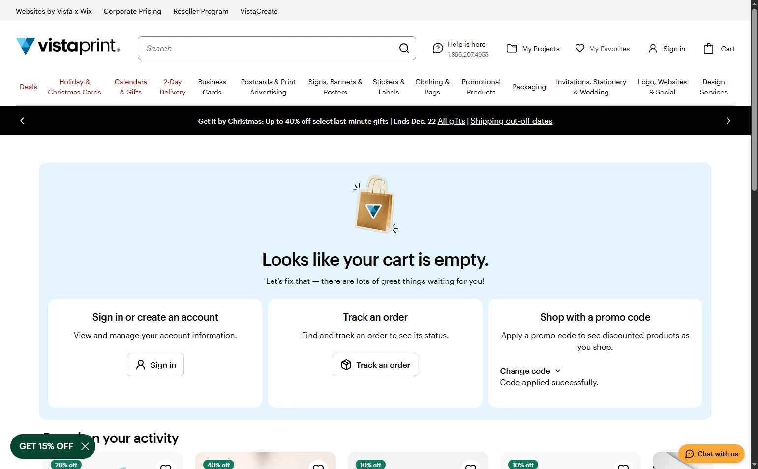 Vistaprint Promo Codes - $15 Off (27 Verified) Dec 2025