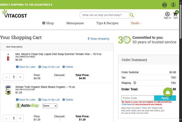 Vitacost Discount Codes - 20% Off (9 Verified) Jul 2025