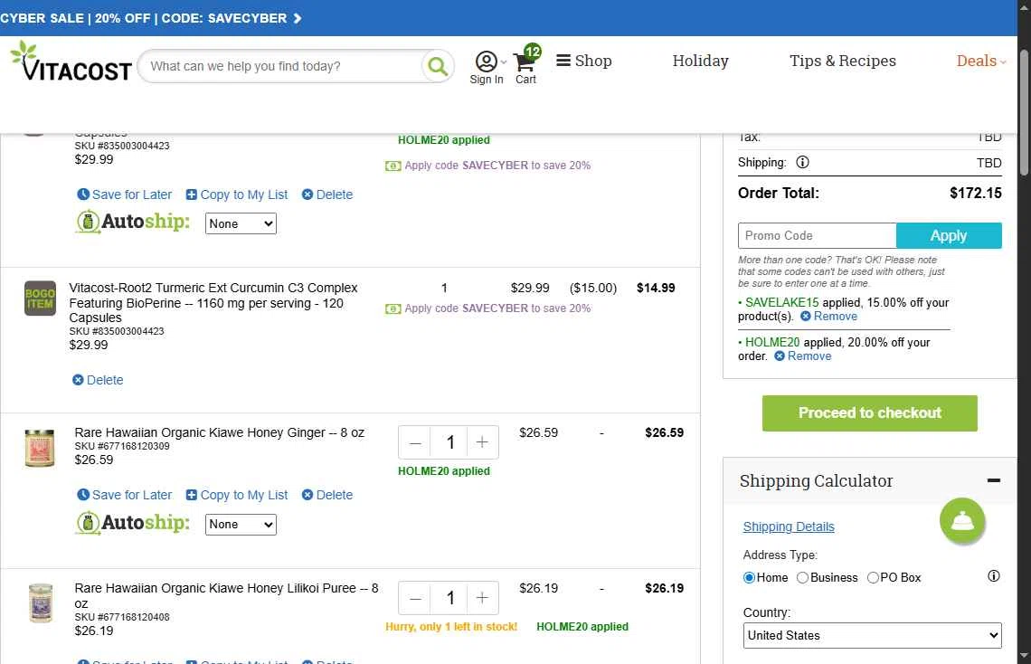 Vitacost Promo Codes - 20% Off (14 Verified) Dec 2025
