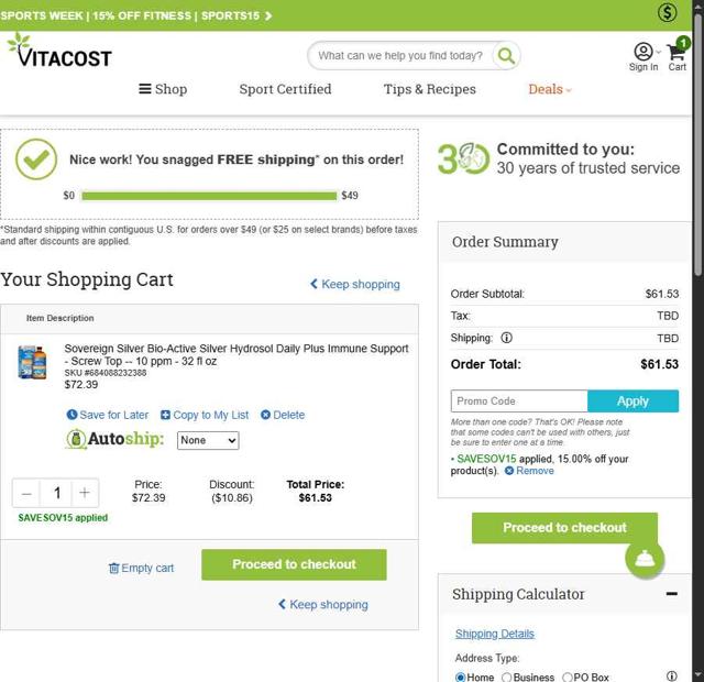 Vitacost Promo Codes - 20% Off (68 Verified) Oct 2025