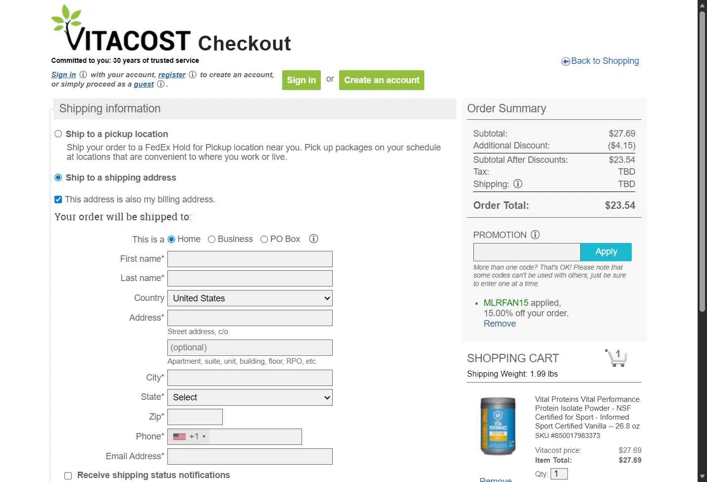 Vitacost Promo Codes - 20% Off (18 Verified) Jan 2026