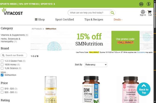 Vitacost Promo Codes - 20% Off (68 Verified) Oct 2025