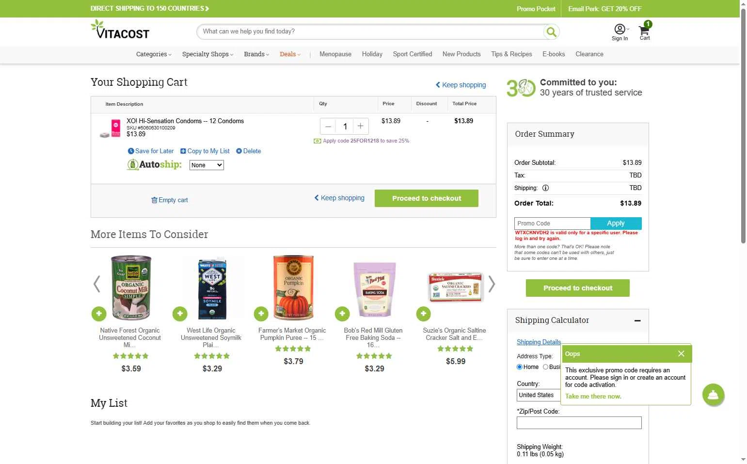 Vitacost Promo Codes - 20% Off (42 Verified) Dec 2025