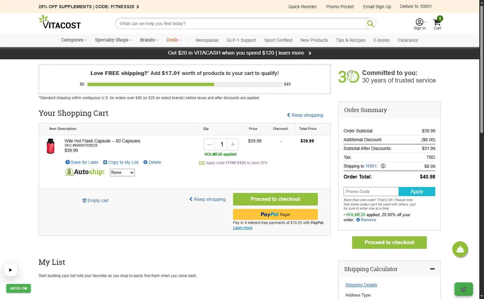 Vitacost Promo Codes - 20% Off (18 Verified) Jan 2026