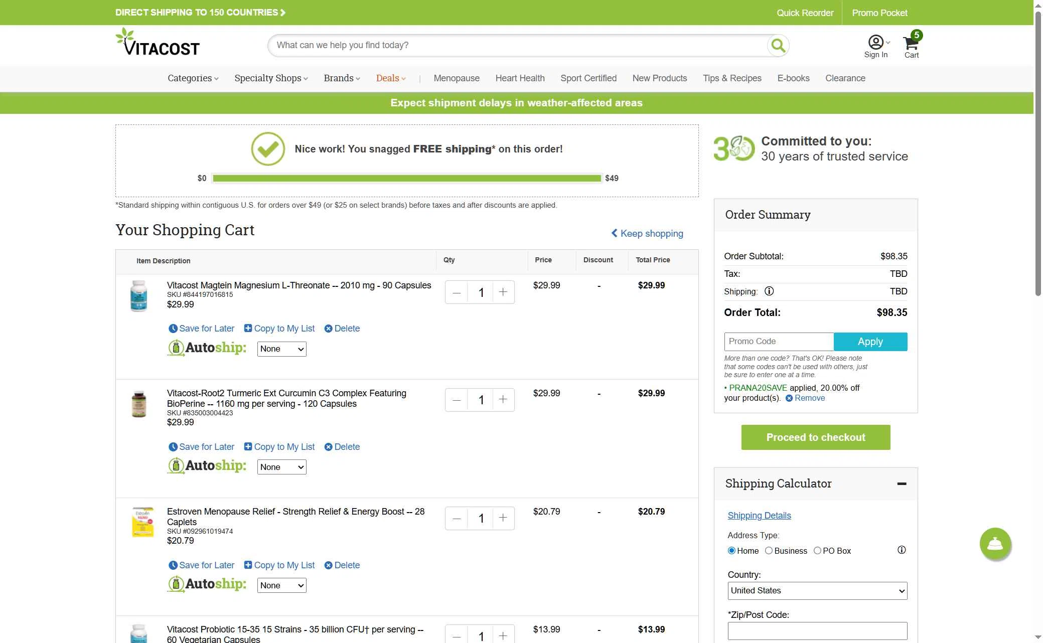 Vitacost Promo Codes - 20% Off (35 Verified) Feb 2026