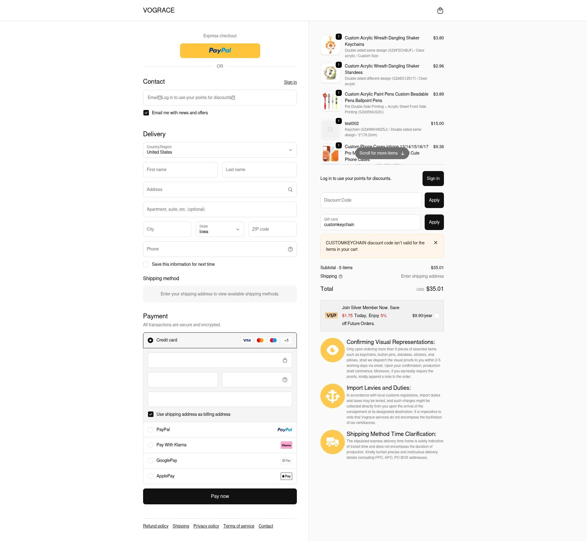 VOGRACE Promo Codes - 5% Off (7 Verified) Dec 2025