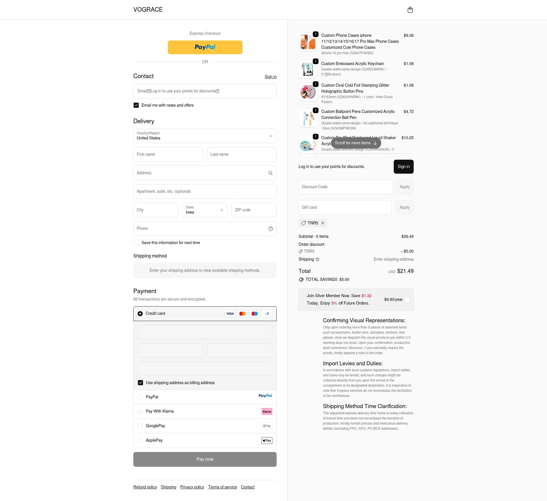VOGRACE Promo Codes - $5 Off (5 Verified) Nov 2025