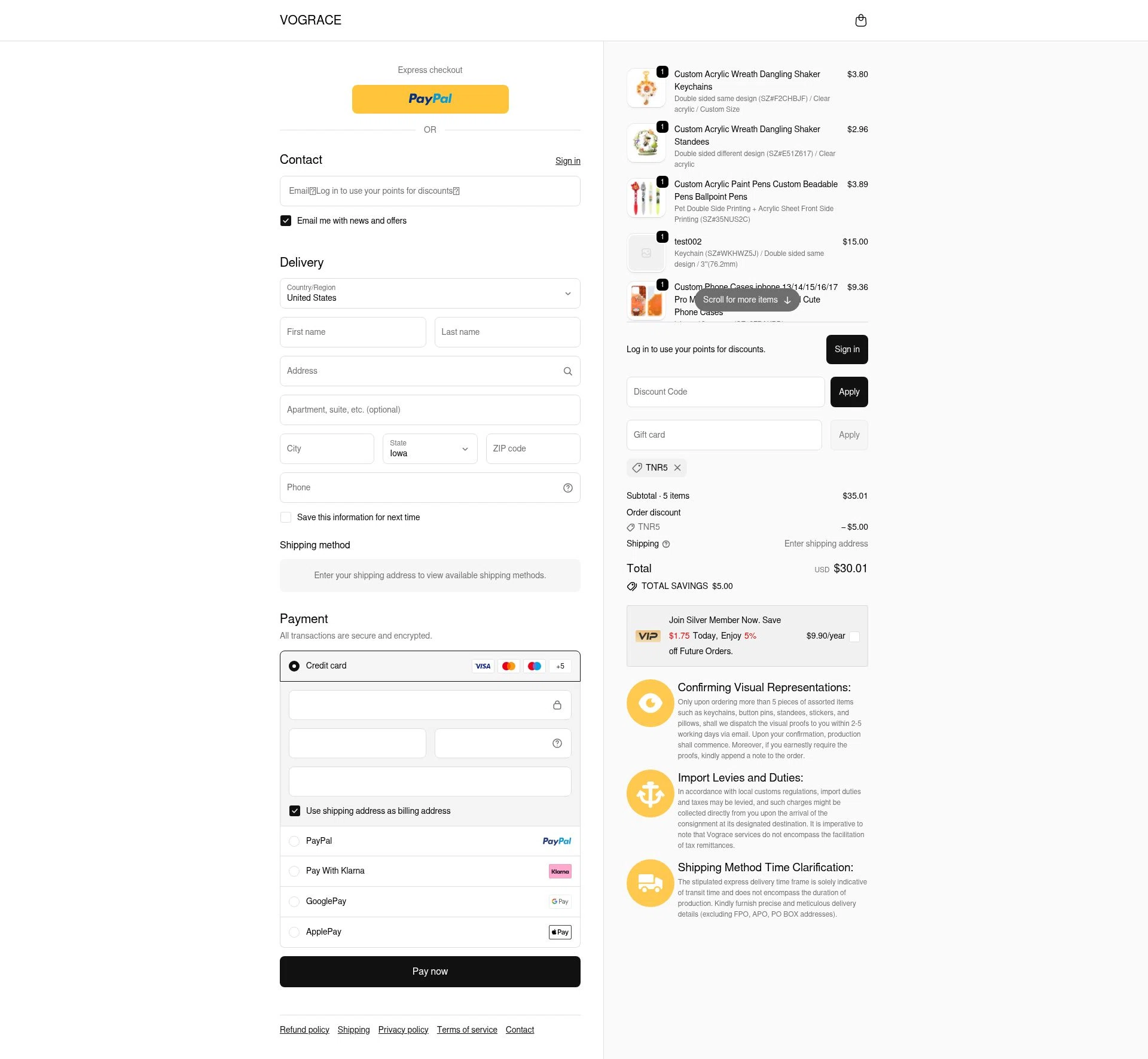 VOGRACE Promo Codes - 5% Off (7 Verified) Dec 2025