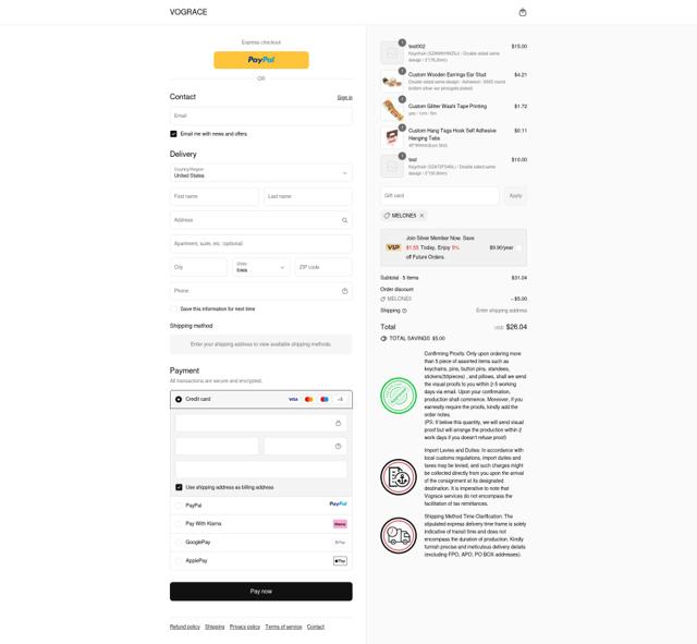 VOGRACE Discount Codes - $5 Off (4 Verified) Sep 2025