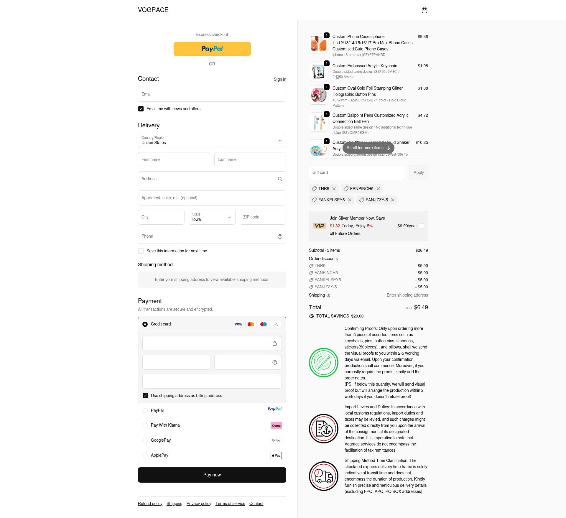 VOGRACE Promo Codes - $5 Off (5 Verified) Nov 2025