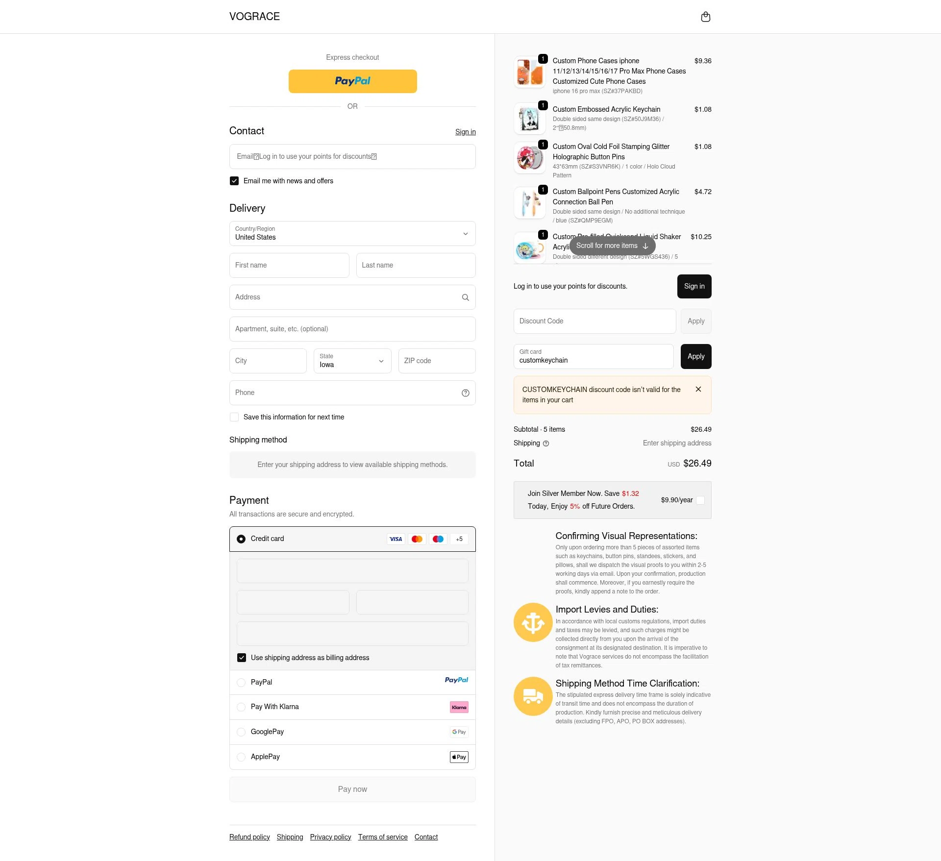 VOGRACE Promo Codes - $5 Off (5 Verified) Nov 2025