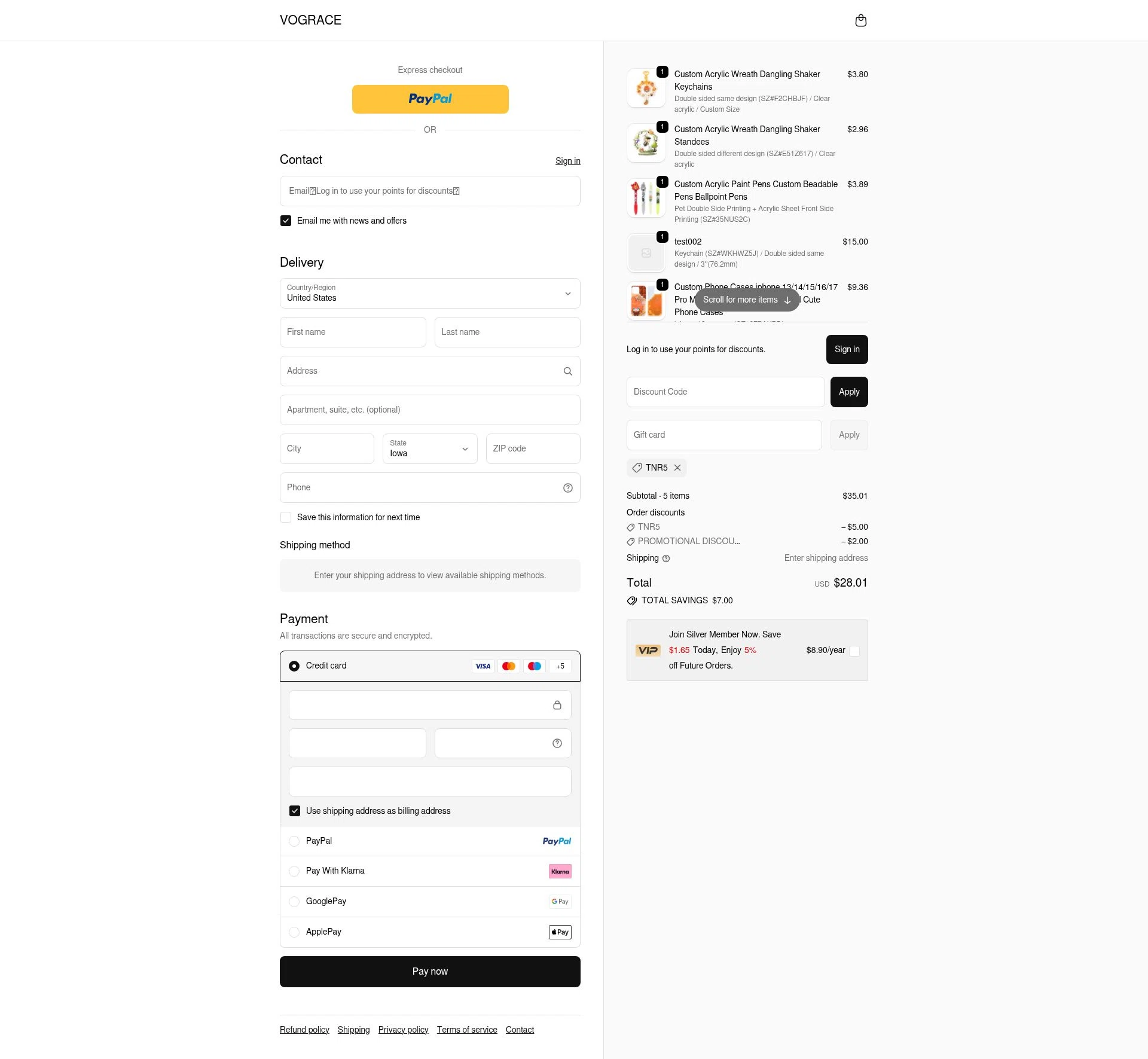 VOGRACE Promo Codes - 5% Off (7 Verified) Dec 2025