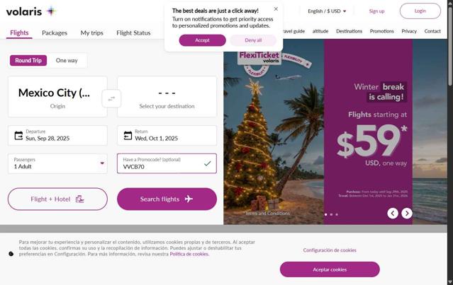 Volaris Promo Codes (19 Verified) - 50% Off w/Code Oct 2025