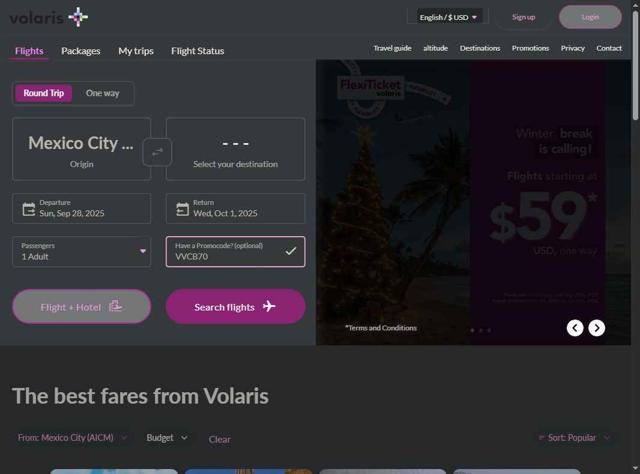 Volaris Promo Codes (19 Verified) - 50% Off w/Code Oct 2025