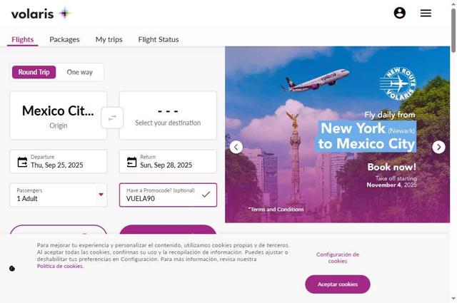 Volaris Promo Codes (19 Verified) - 50% Off w/Code Oct 2025