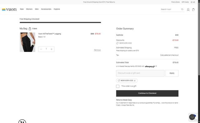 Vuori Promo Codes (1 Verified) - 20% Off Sitewide Oct 2025