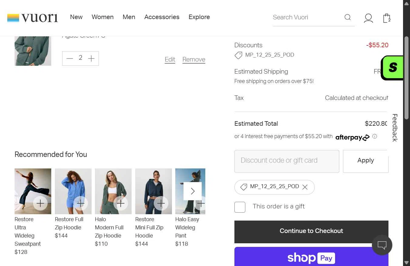 Vuori Promo Codes - 20% Off (1 Verified) Feb 2026