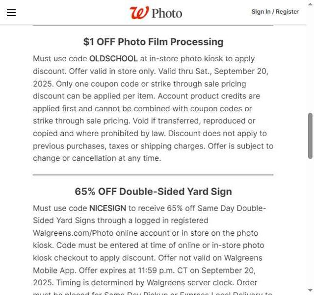 Walgreens Photo Promo Codes - 70% Off Sep 2025