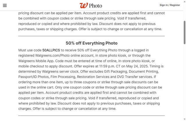 Walgreens Photo Promo Codes - 50% Off Jun 2025