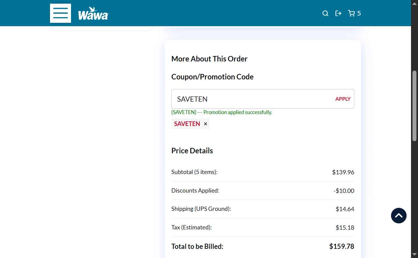 Wawa Promo Codes - 10% Off (2 Verified) Dec 2025