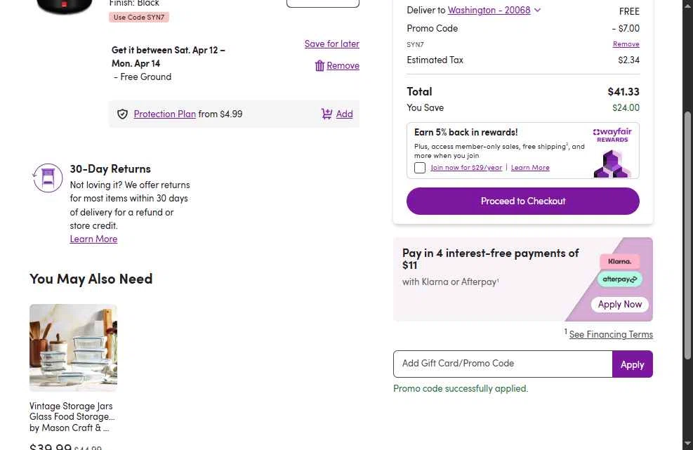 Wayfair Promo Codes - $5 Off Discount March 2026