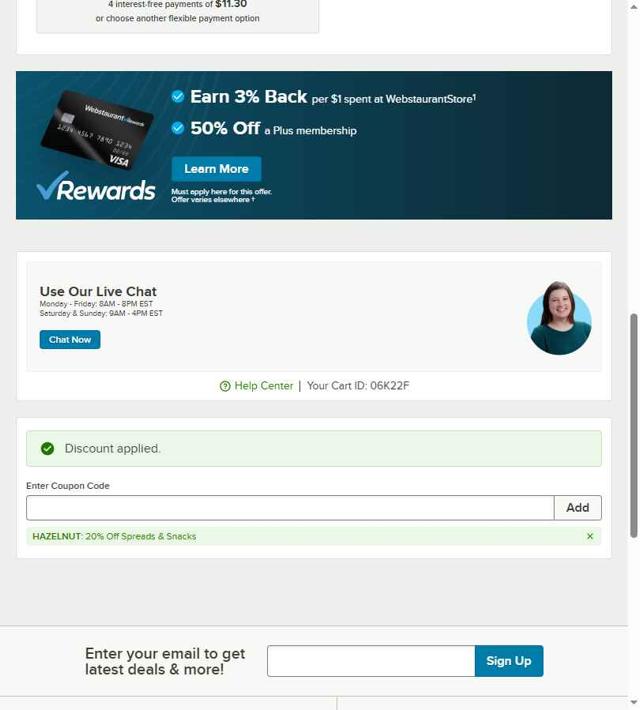 Webstaurant Store Promo Codes - 25% Off Sep 2025