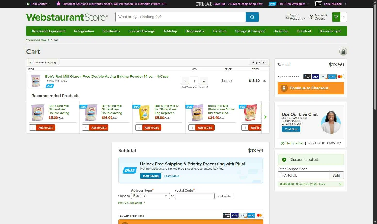 Webstaurant Store Promo Code - 10% Off December 2025