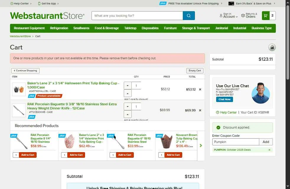 Webstaurant Store Promo Codes - 10% Off Oct 2025