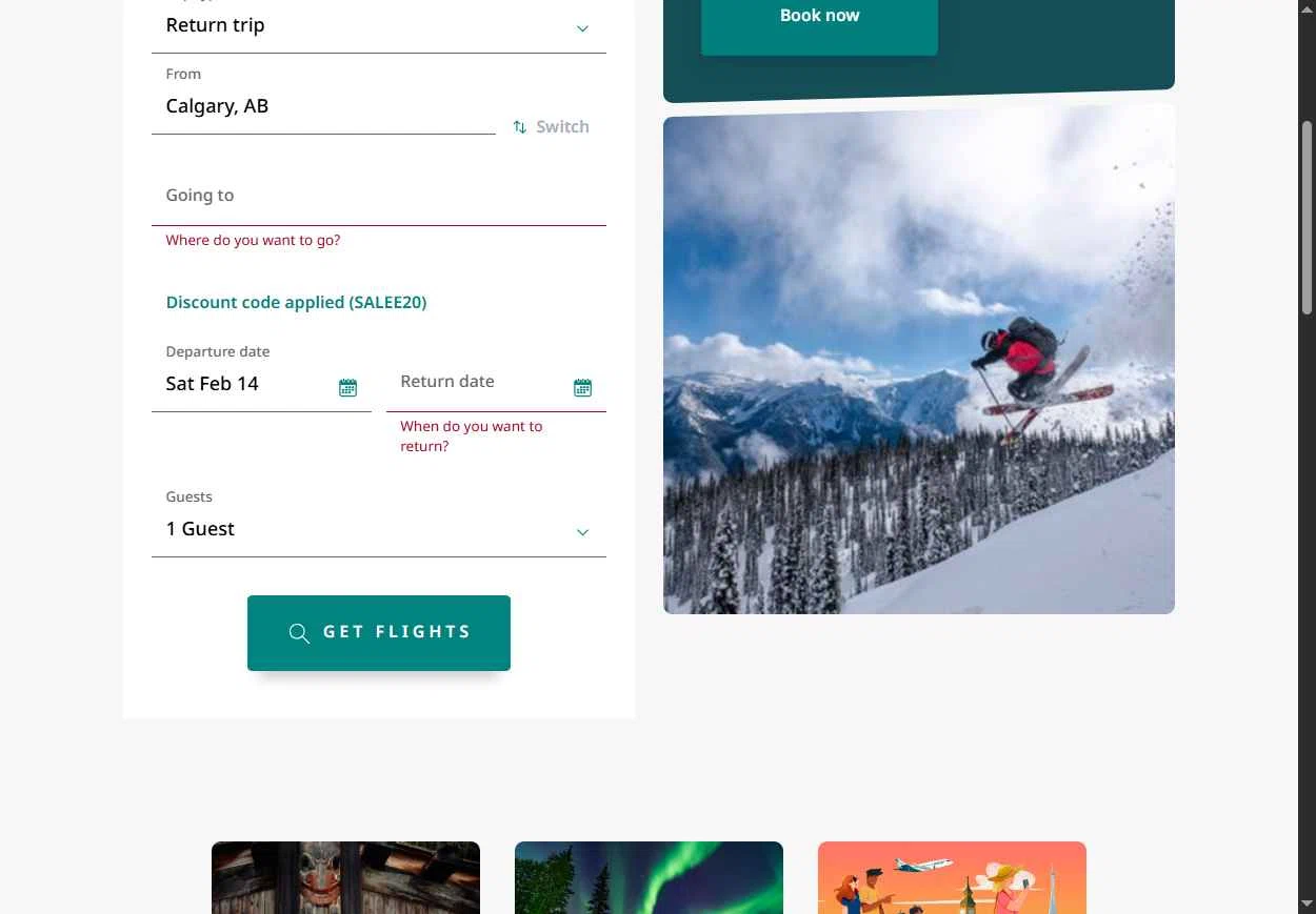 WestJet Promo Codes - 20% Off (8 Verified) Feb 2026