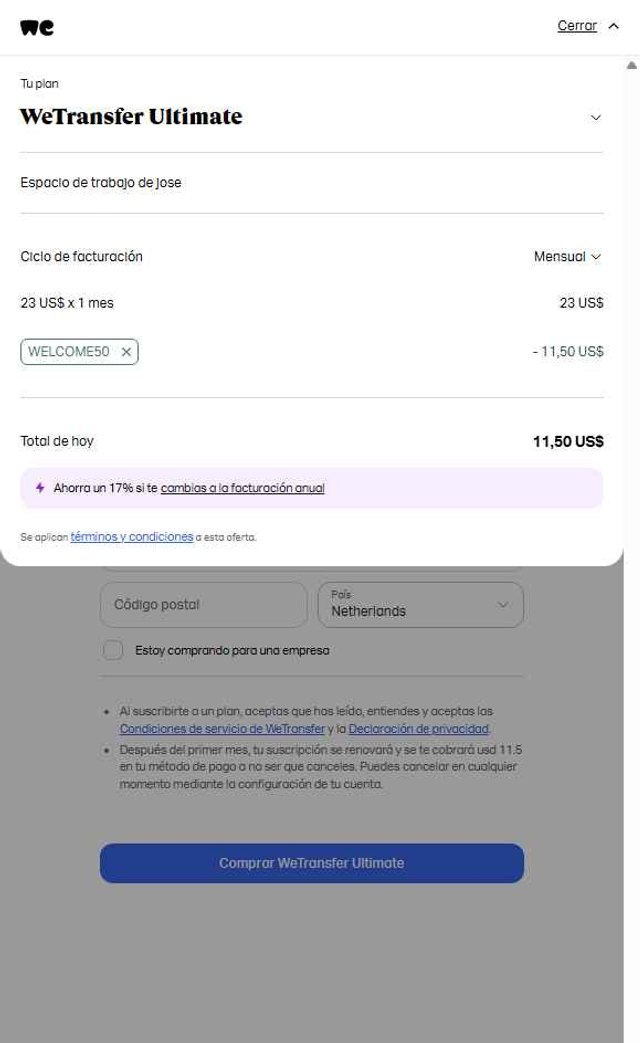 WeTransfer Promo Codes (6 Verified) - 40% Off Jul 2025
