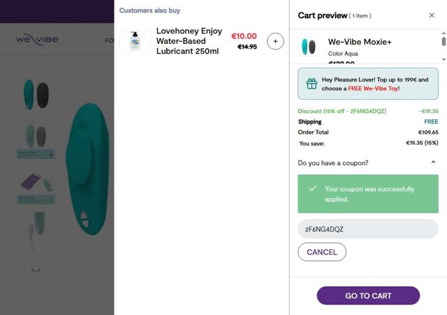 We-Vibe Discount Codes - 20% Off (7 Verified) Jul 2025