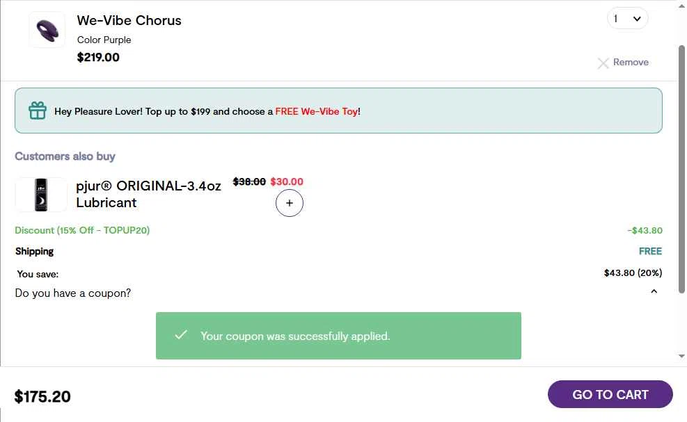 We-Vibe Promo Codes - 20% Off Discount January 2026